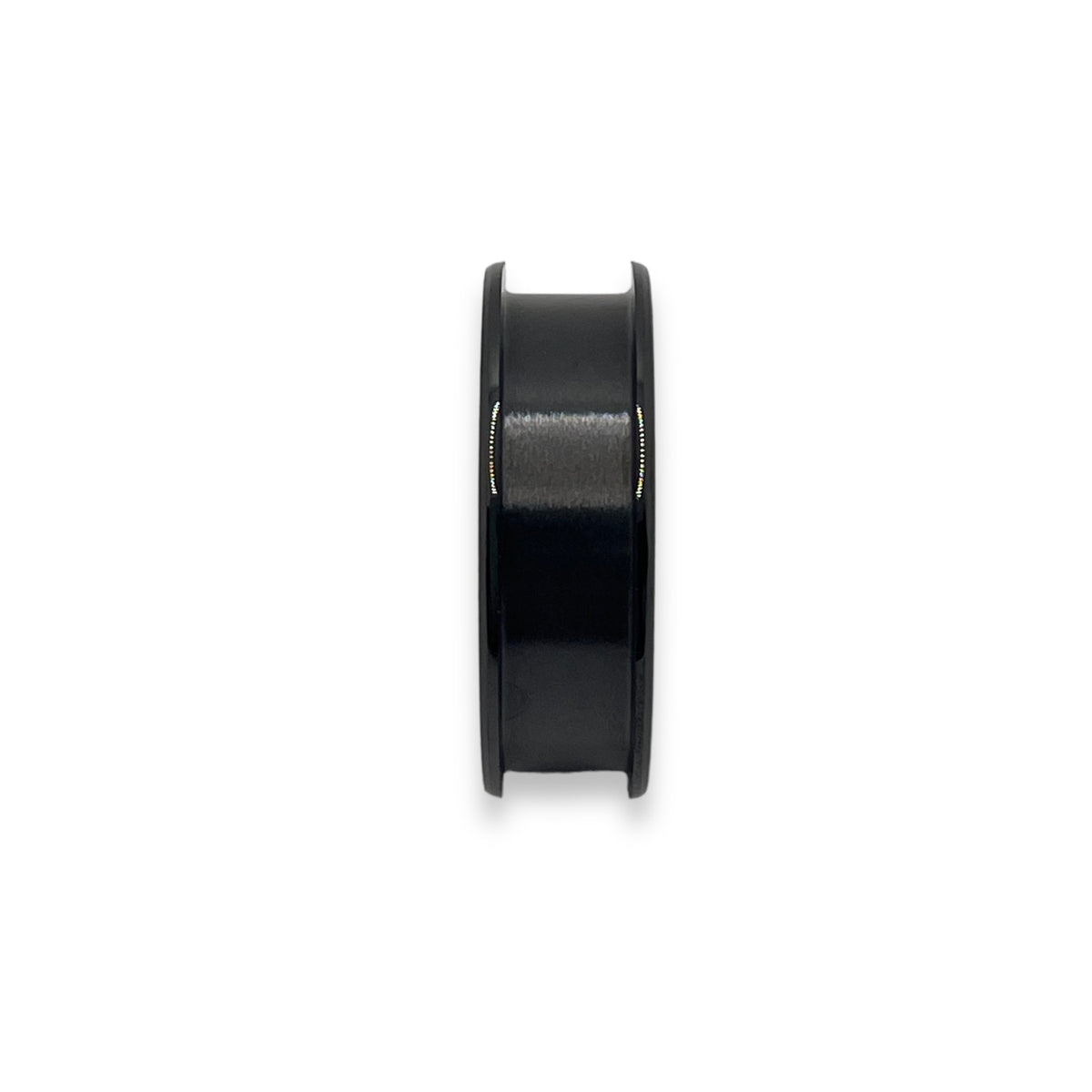Black ceramic 5mm, 6mm inlay channel ring core – Ringsupplies.com