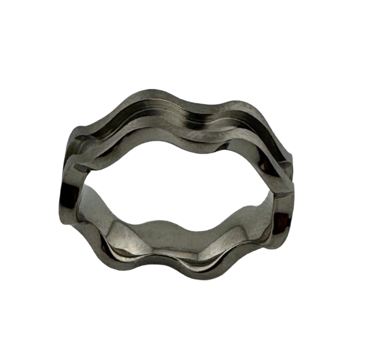 Titanium clam shell inlay channel ring core – Ringsupplies.com