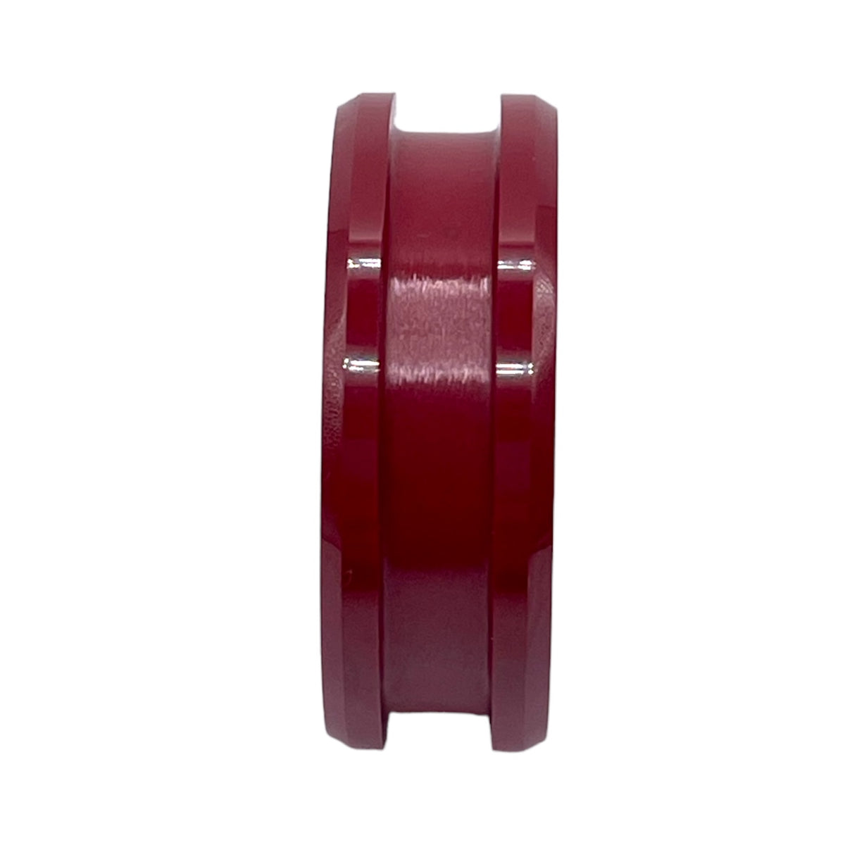 Red ceramic inlay channel ring core – Ringsupplies.com