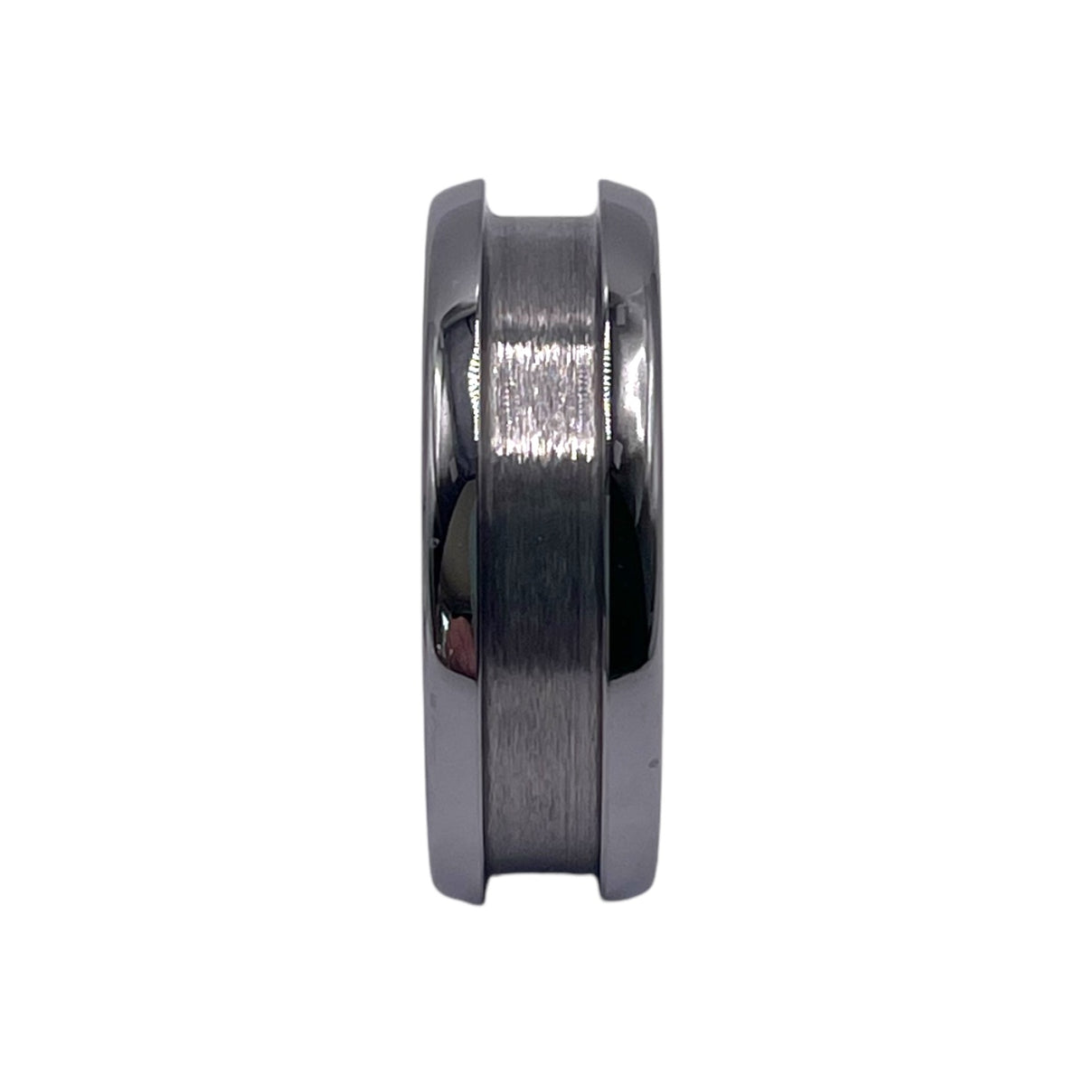 Tungsten rounded edge inlay channel ring core – Ringsupplies.com