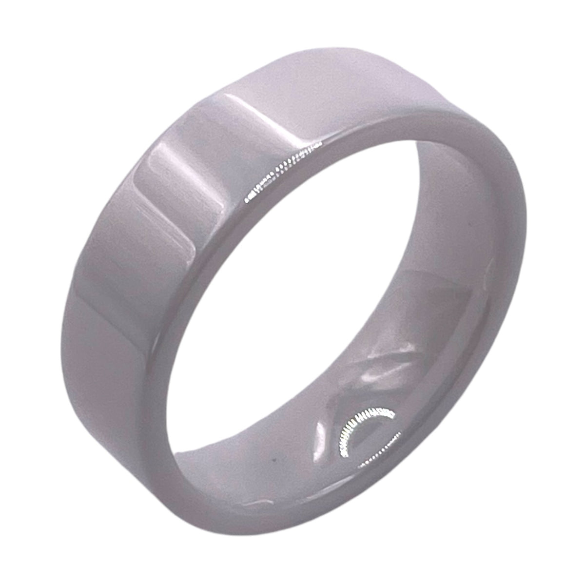 White ceramic customizable ring core 6 mm, 8 mm – Ringsupplies.com
