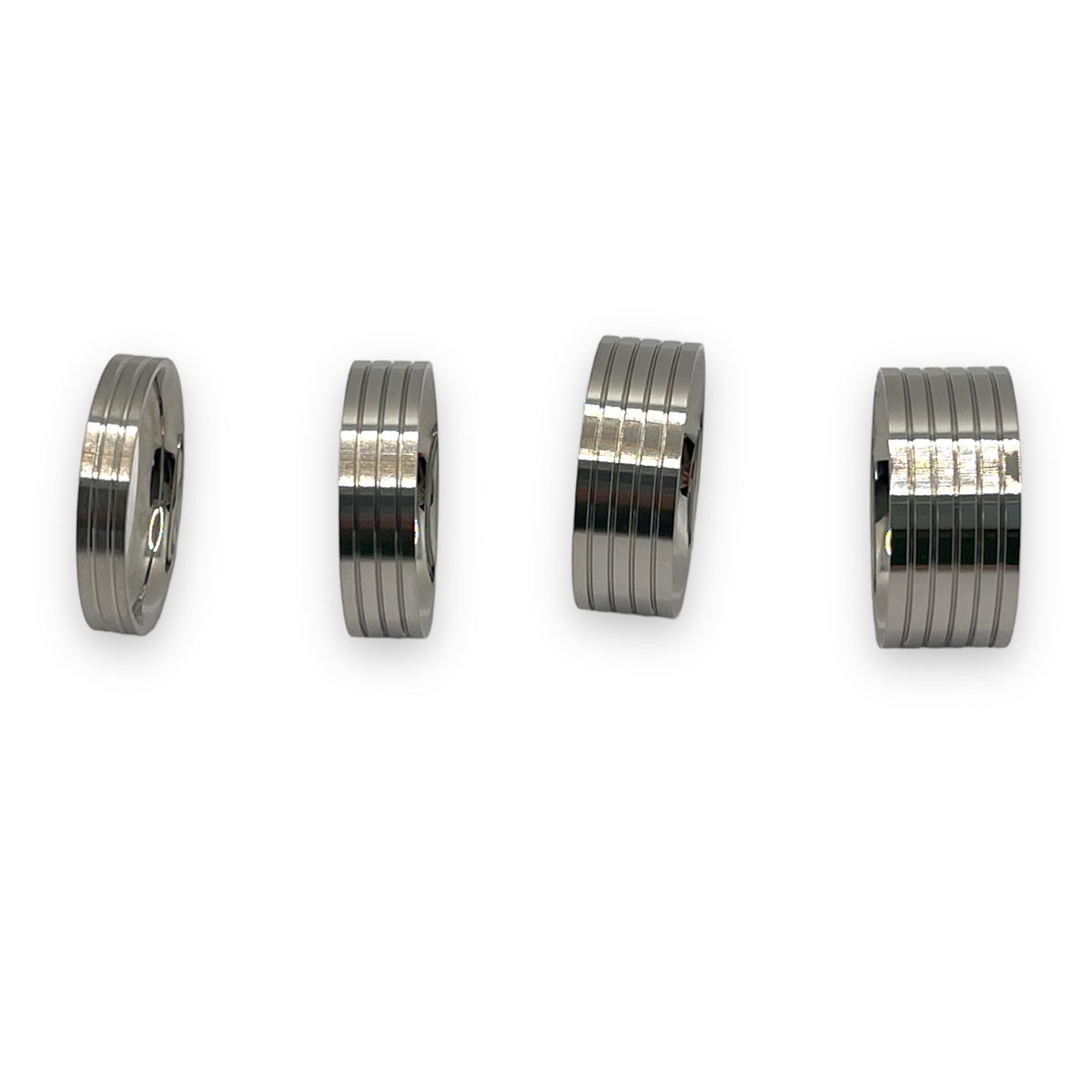 Stainless steel flat comfort ring core – Ringsupplies.com