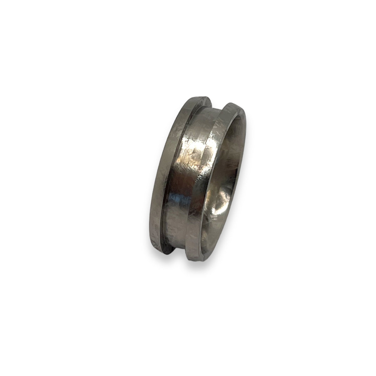 Crystalized Titanium inlay channel ring core – Ringsupplies.com