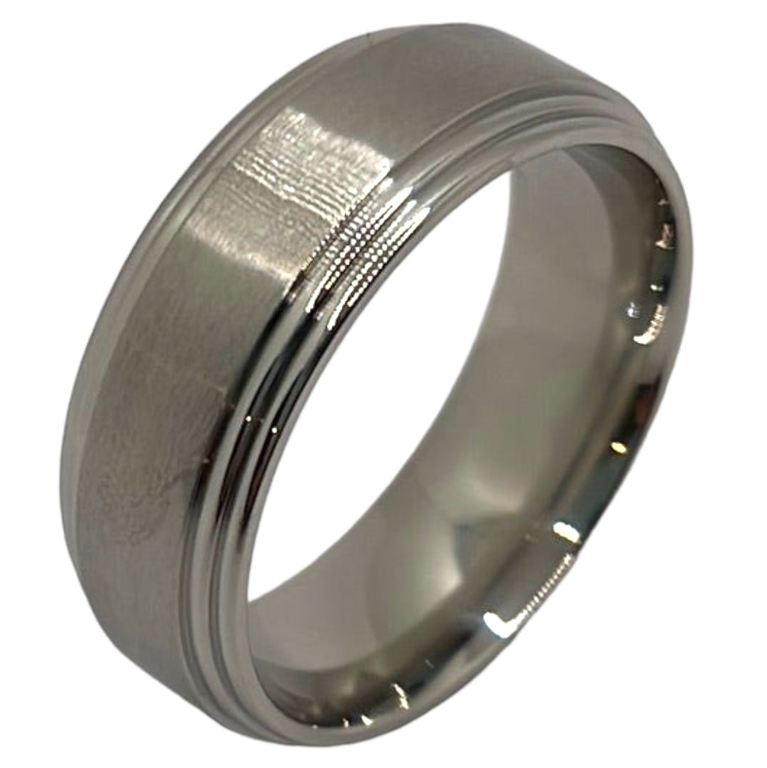 Cobalt Chrome stepped edge ring zsk-7017, zsk-7018 – Ringsupplies.com