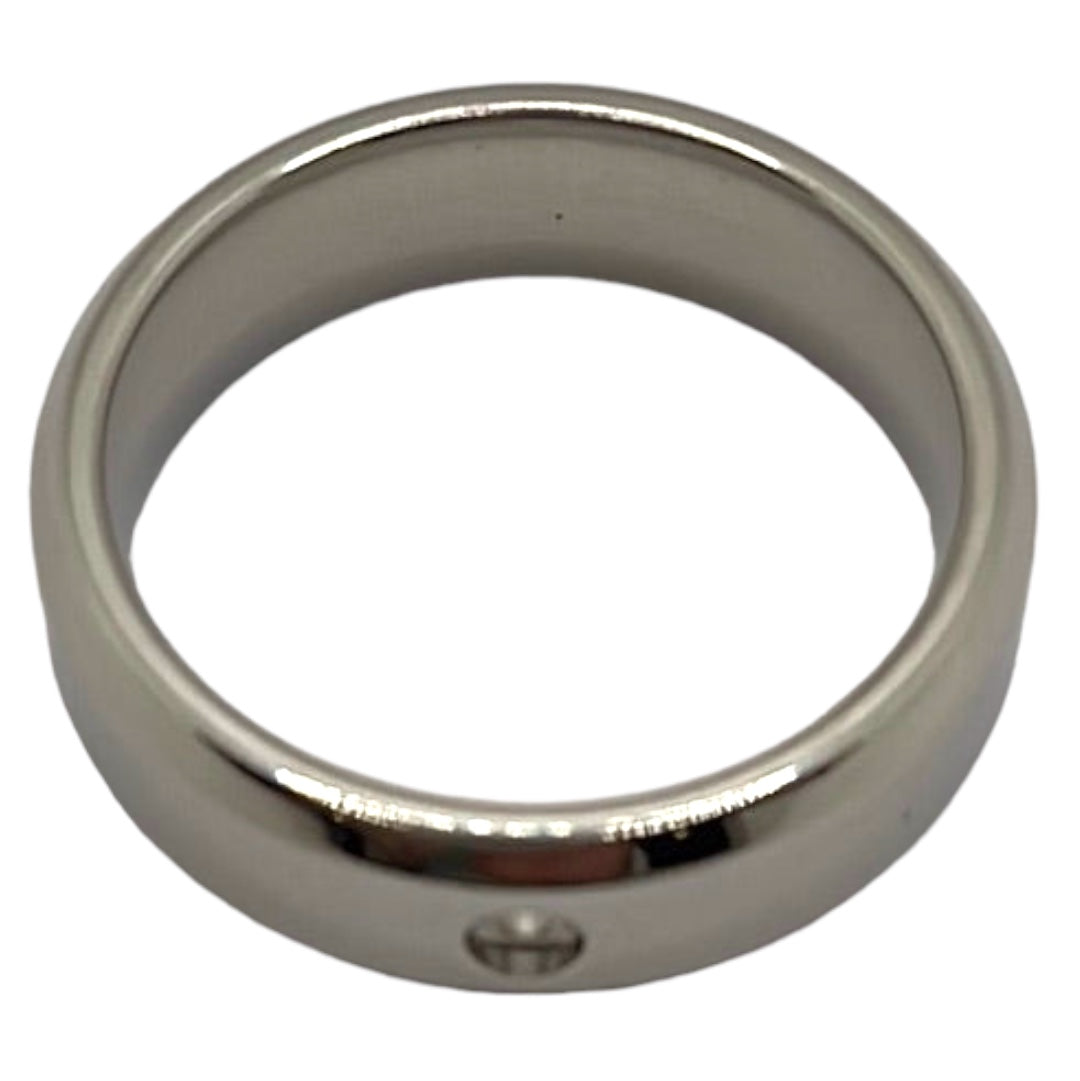 Cobalt chrome beveled edge ring core with stone setting hole ZBL-3997 ...