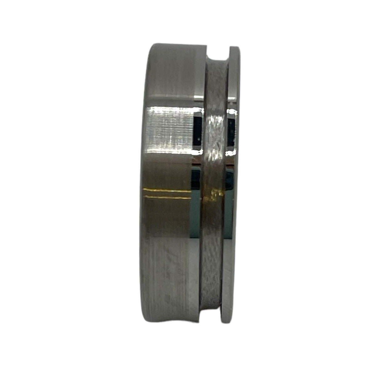 Tungsten offset inlay channel ring core – Ringsupplies.com