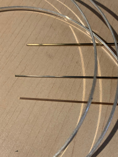 Gold, Sterling Silver, Copper, Brass, Bronze ring inlay wire ...